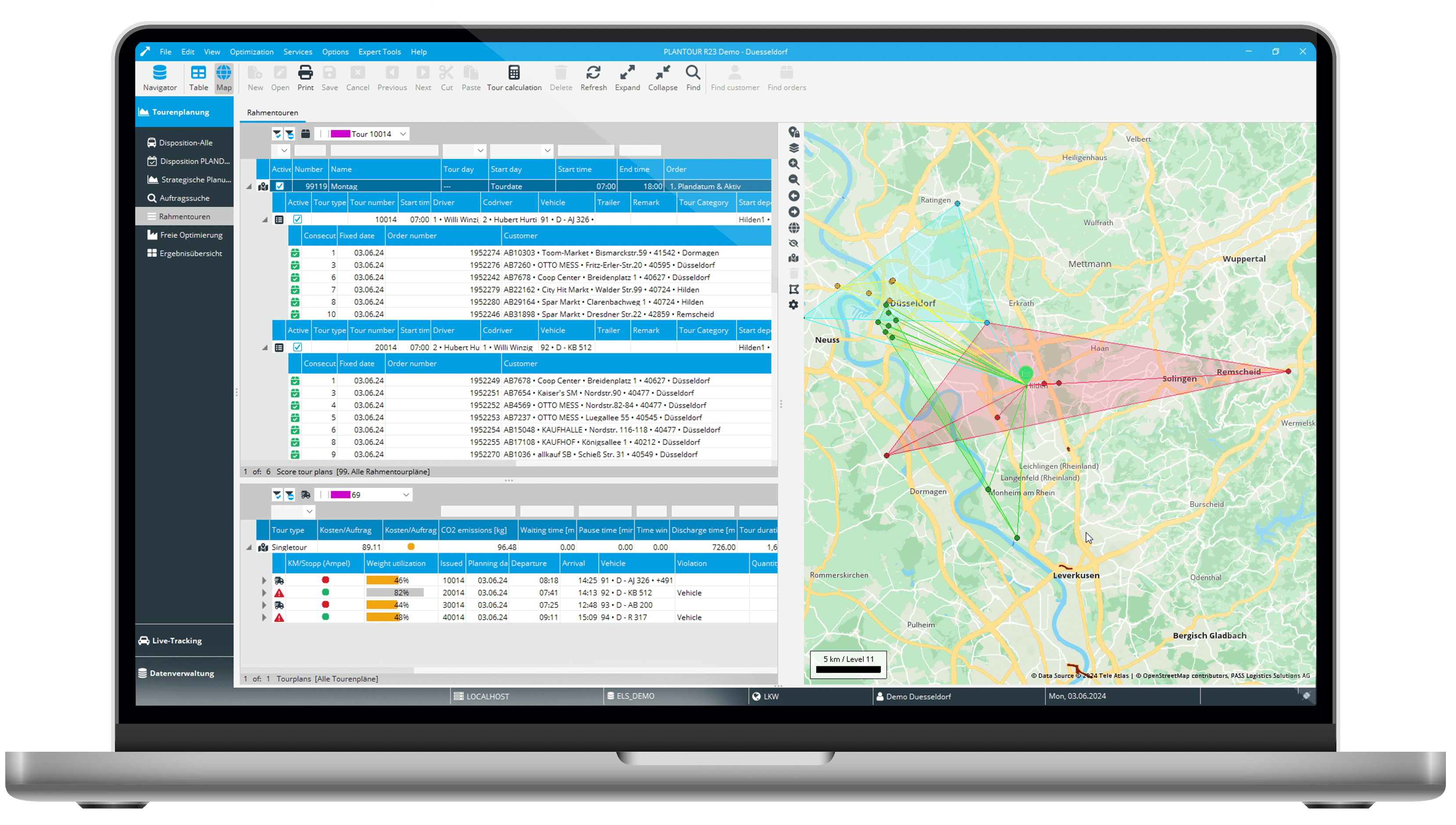Route planning software intelligent route optimization