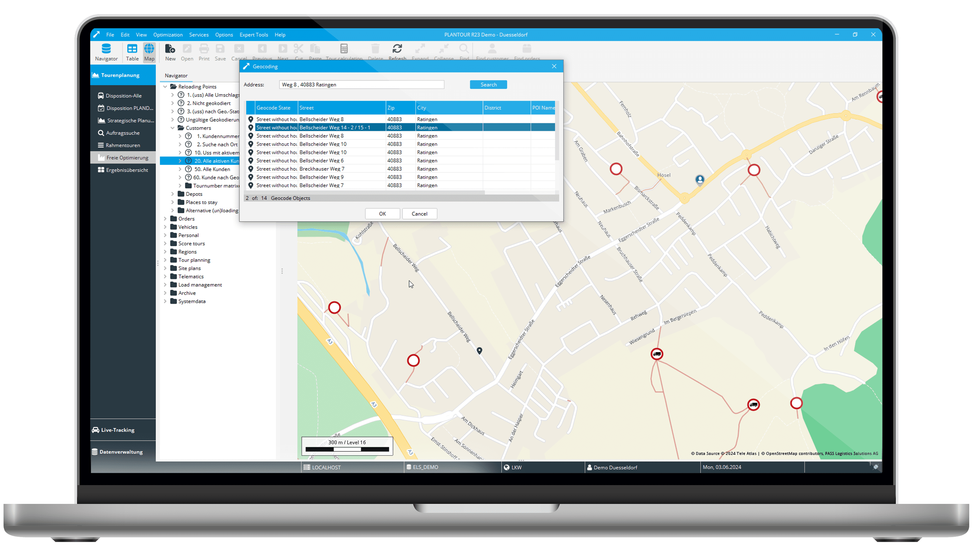 Route planning software intelligent route optimization